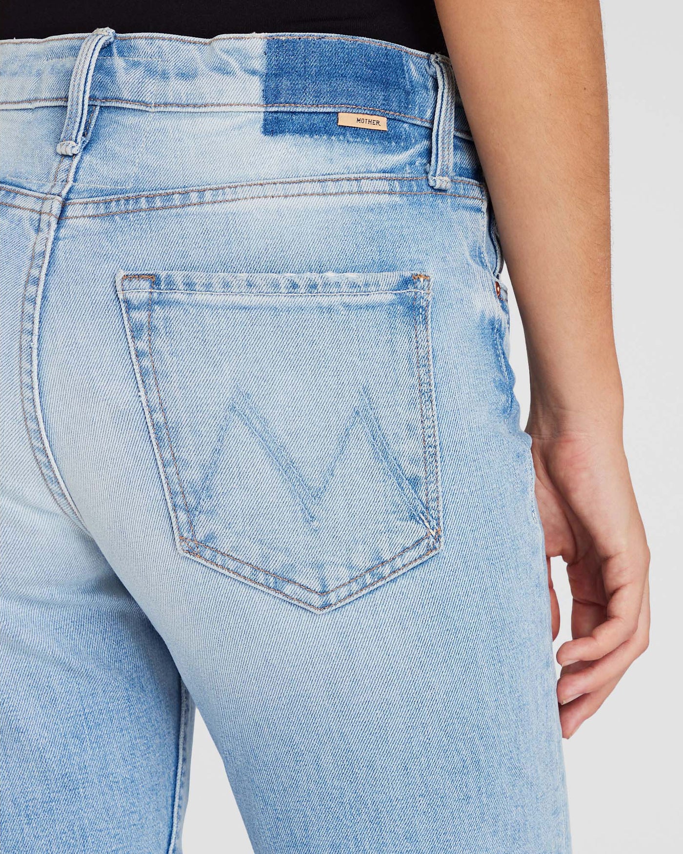 Women's Light Denim MOTHER The Smarty Pants Skimp Jeans | Club Monaco CA