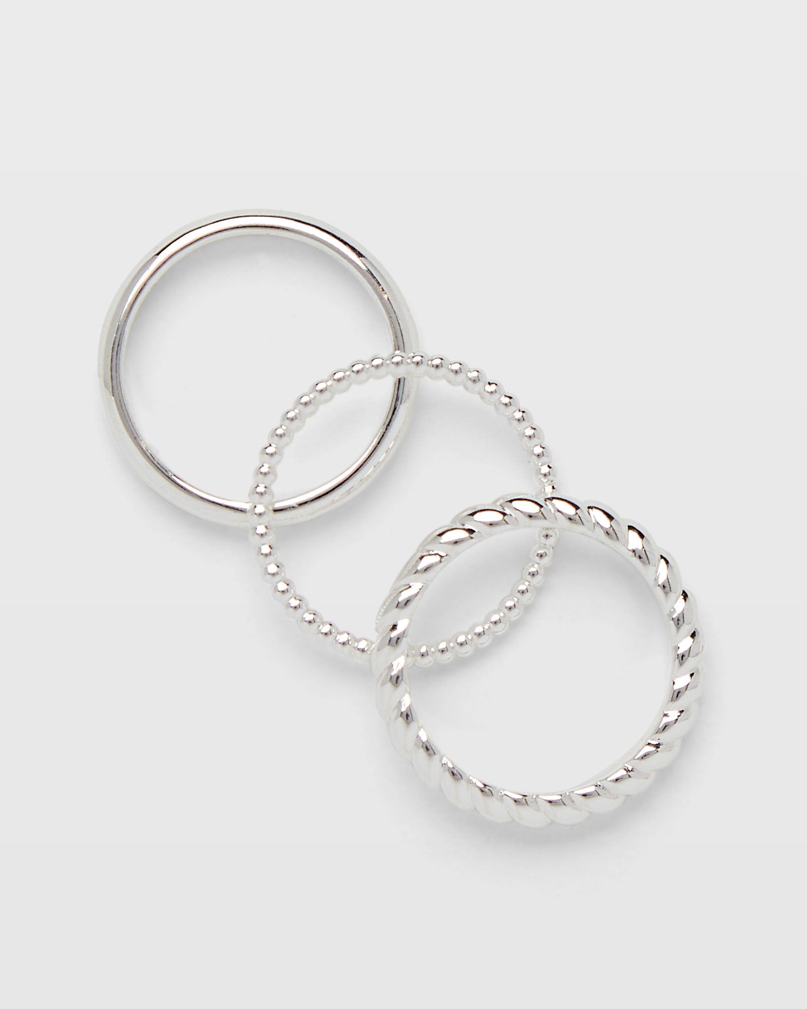 Women's Silver Stacking Ring Set | Club Monaco CA