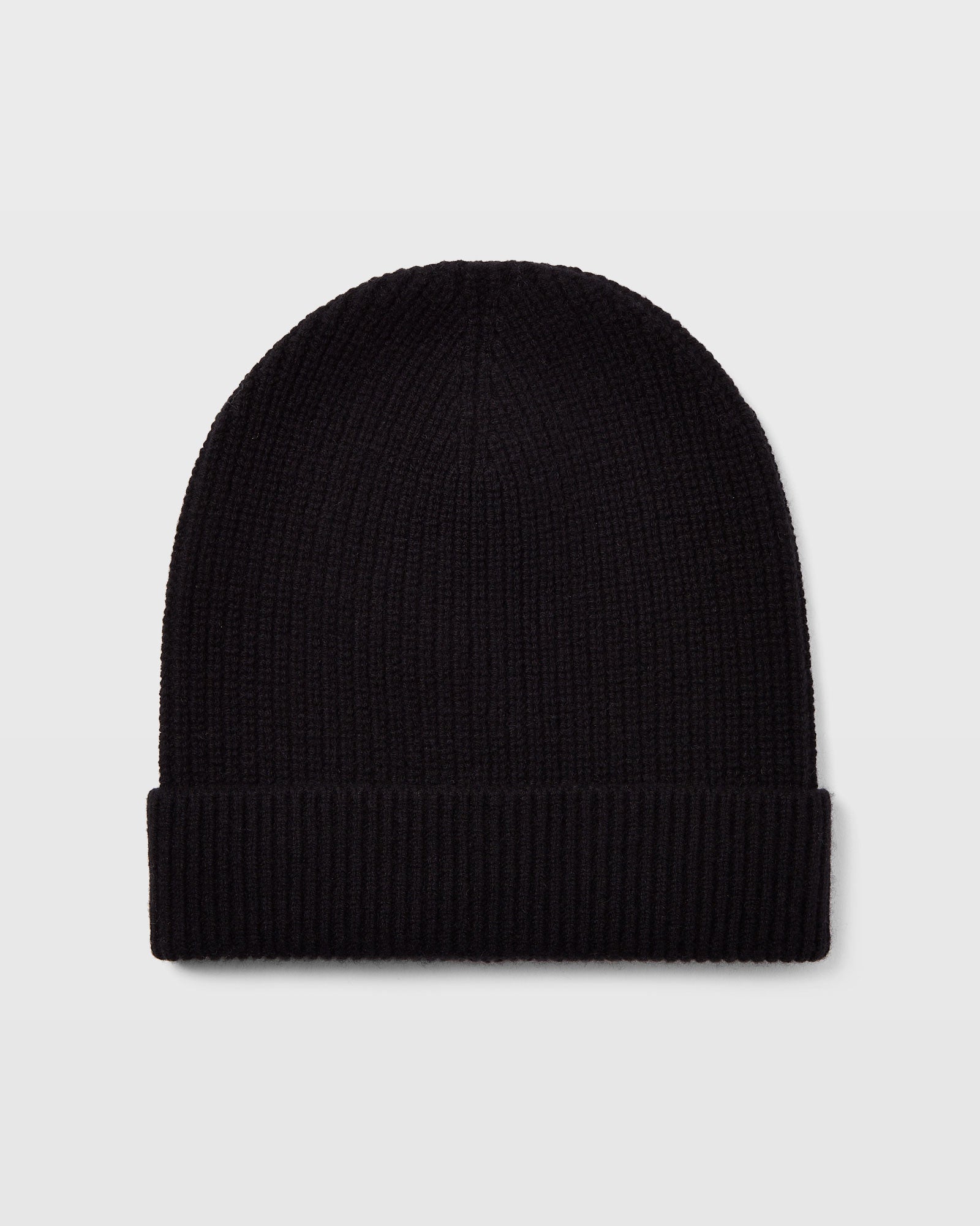 Women's Black Turnback Rib Hat | CLUB MONACO CA