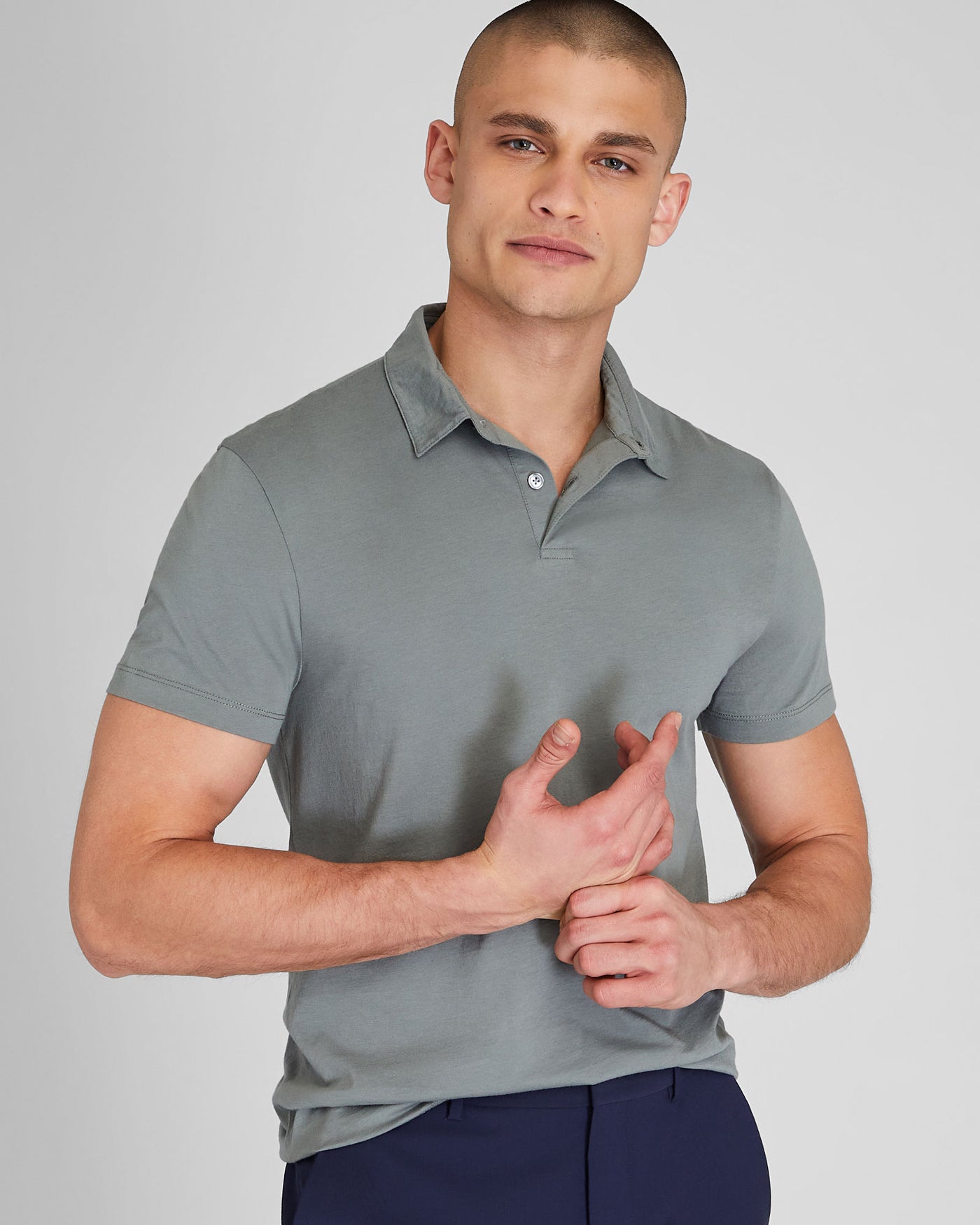 "Men's Fuschia Featherweight Japanese Polo | CLUB MONACO US"