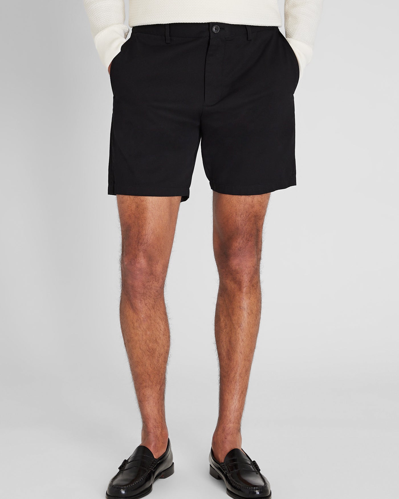 Men's Black Baxter Texture 7" Short | Club Monaco CA