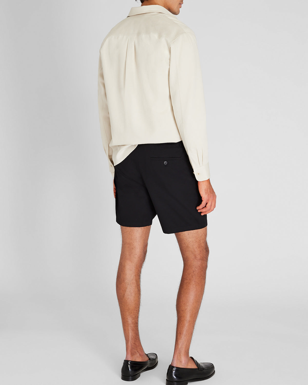 Men's Black Baxter Texture 7" Short | Club Monaco CA